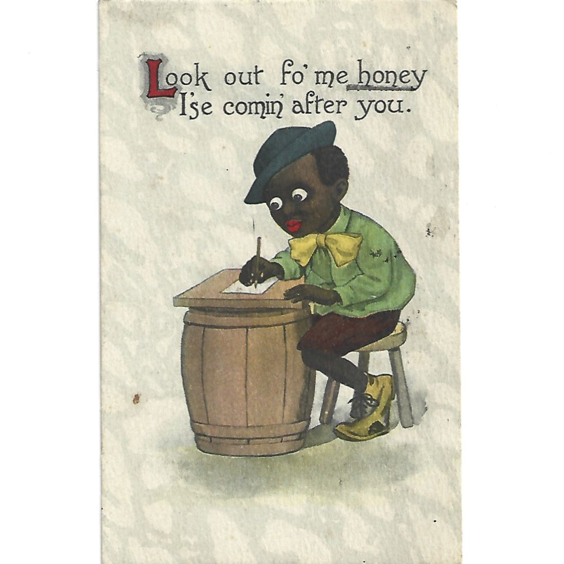 1915 Black Americana Postcard - Parry's Vintage