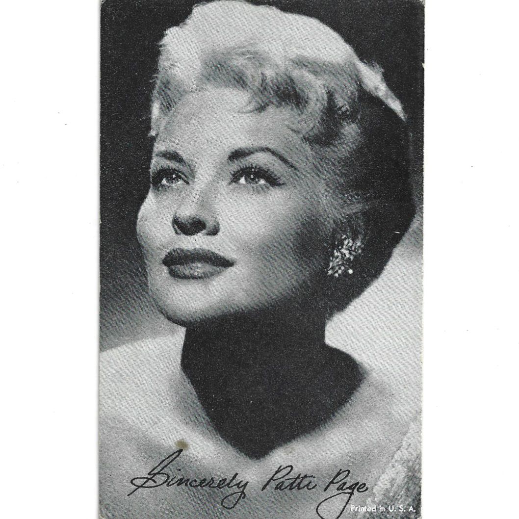 Patti Page Mutoscope Card - Parry's Vintage