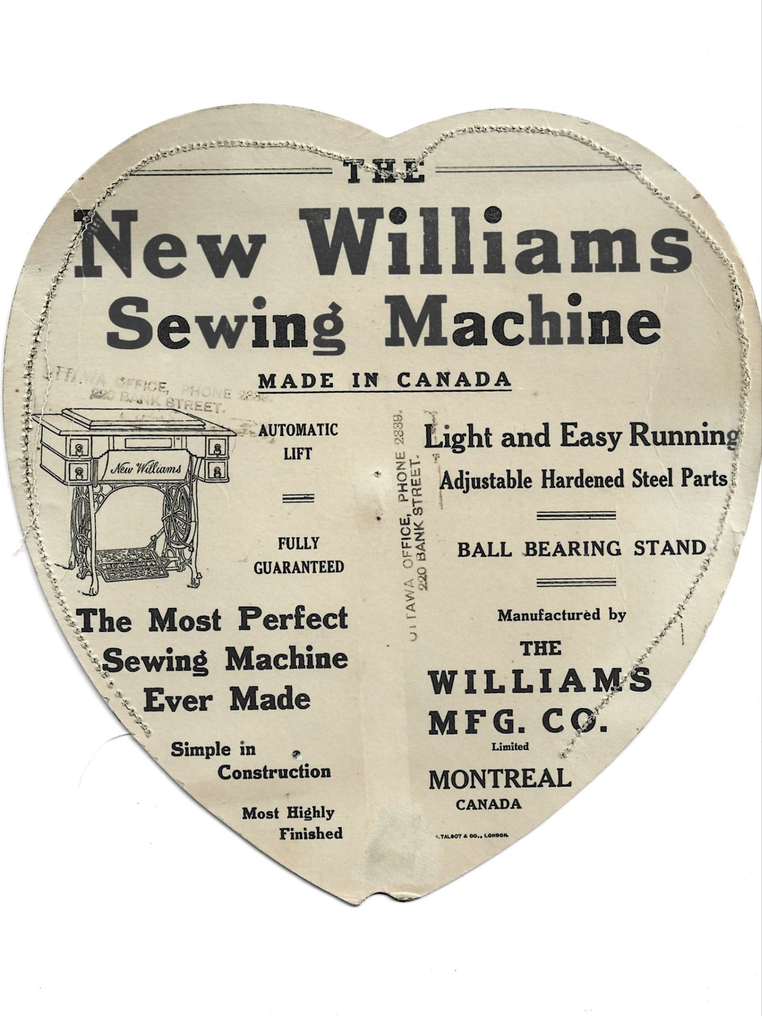 1910 New Williams Sewing Machine - Parry's Vintage