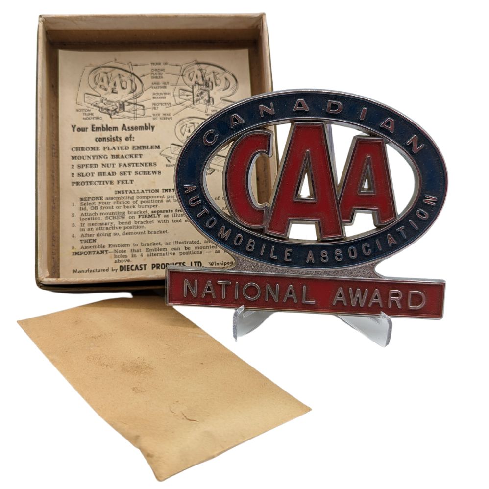 CAA National Award License Plate Topper - Parry's Vintage