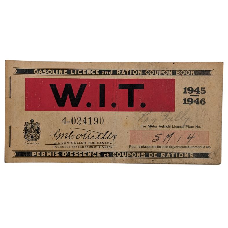 WWII Wartime Industrial Transit Gasoline Ration Book - Parry's Vintage