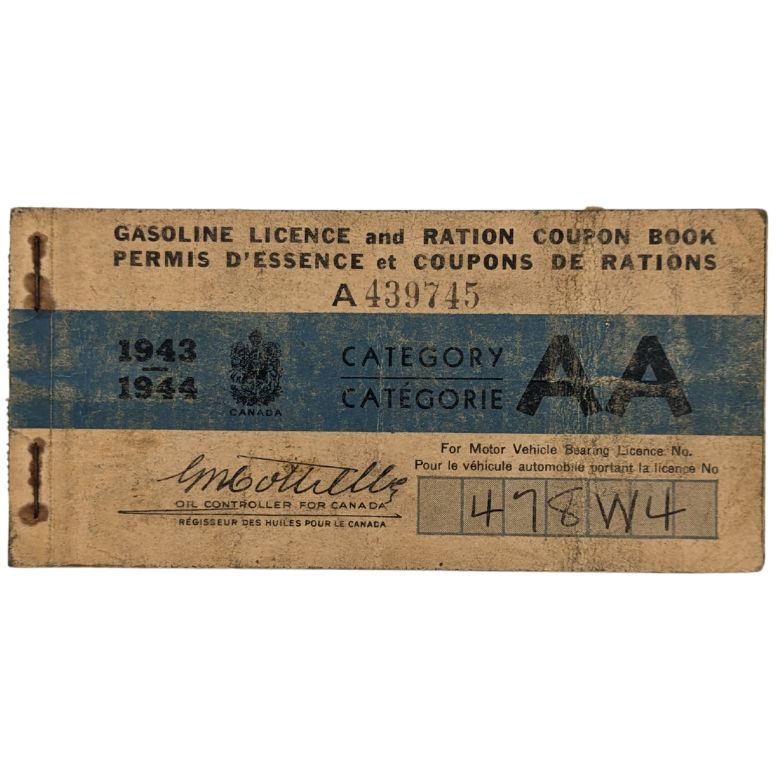 WWII Gasoline Ration Book - Parry's Vintage