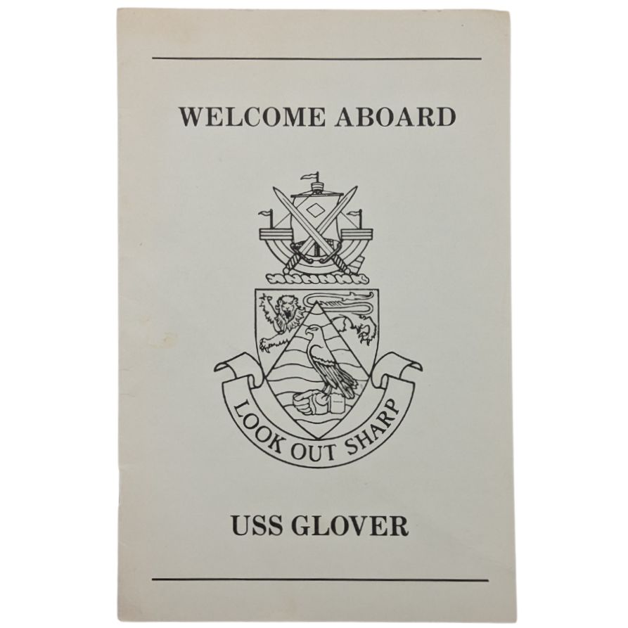 USS Glover Welcome Aboard Publication - Parry's Vintage