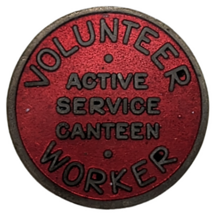 Active Service Canteen Volunteer Worker Pin - Parry's Vintage