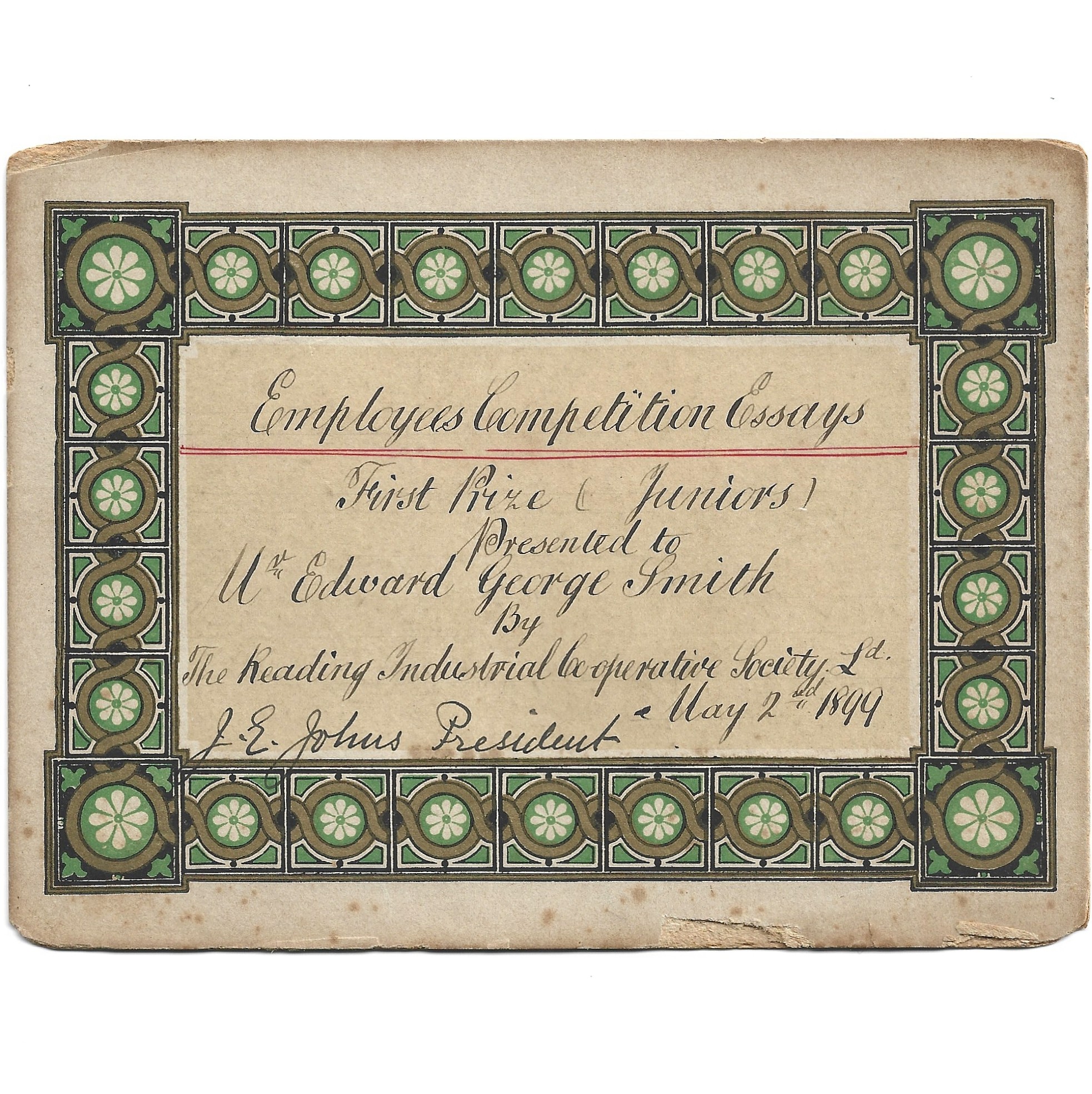 1899 Reading Industrial Co-operative Society Ltd. - Parry's Vintage