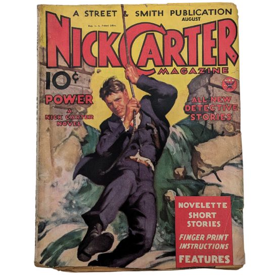 Nick Carter Magazine - Aug 1934 - Parry's Vintage