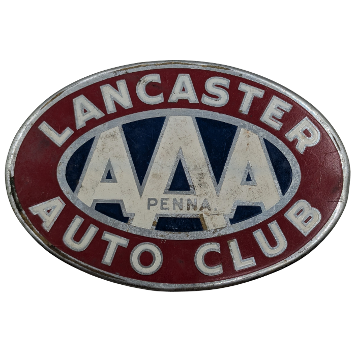 AAA Lancaster Auto Club Car Badge - Parry's Vintage
