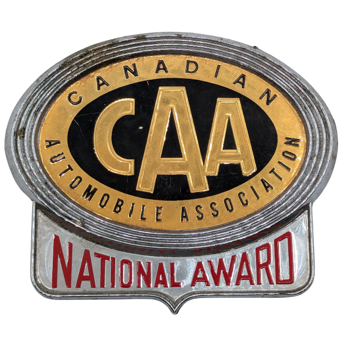 CAA National Award Car Badge - Parry's Vintage