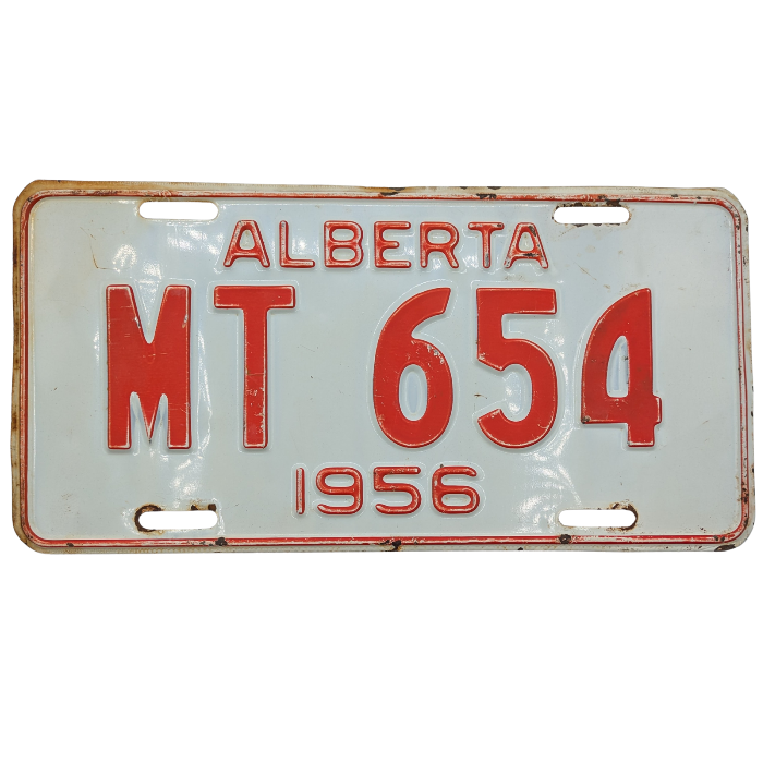 1956 Alberta License Plate - Parry's Vintage