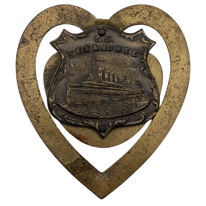 S.S. Seeandbee Brass Bookmark - Parry's Vintage