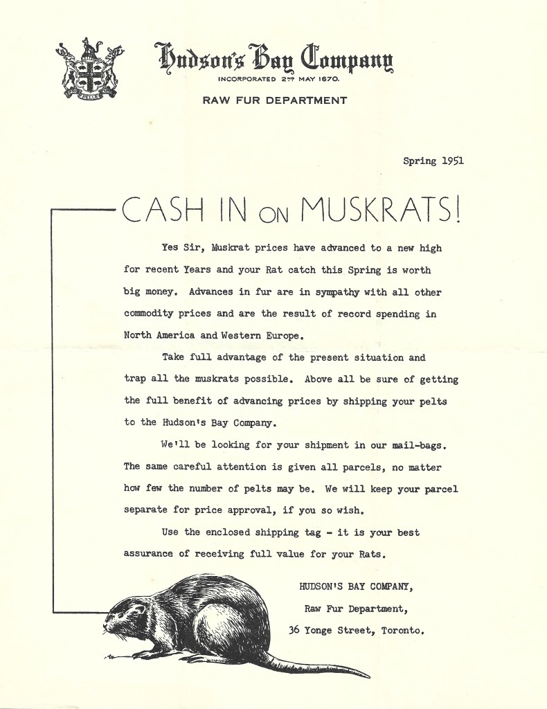 1951 Hudson's Bay Company Fur Dept - Parry's Vintage