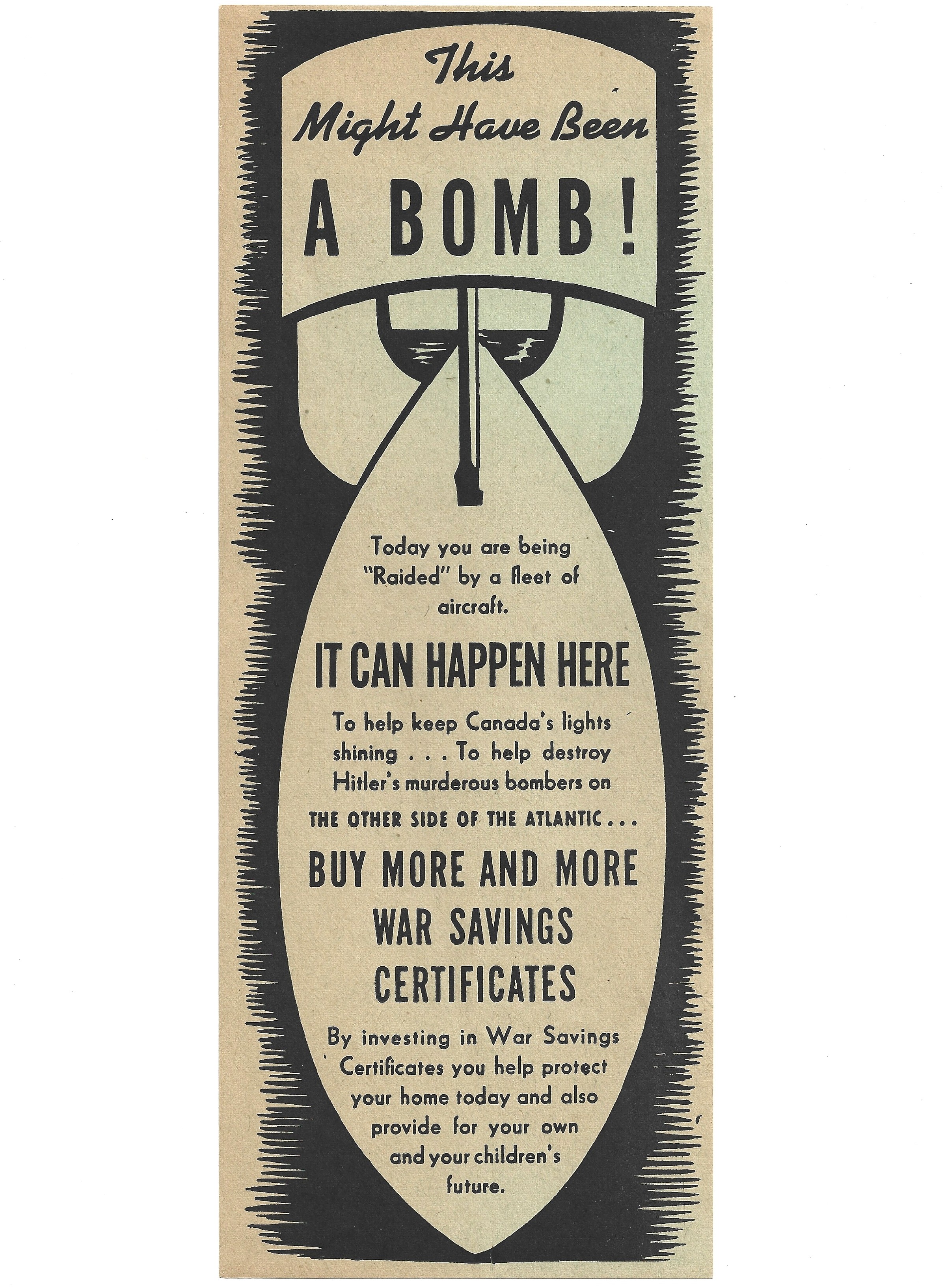 WWII This Might Have Been a Bomb Leaflet - Parry's Vintage