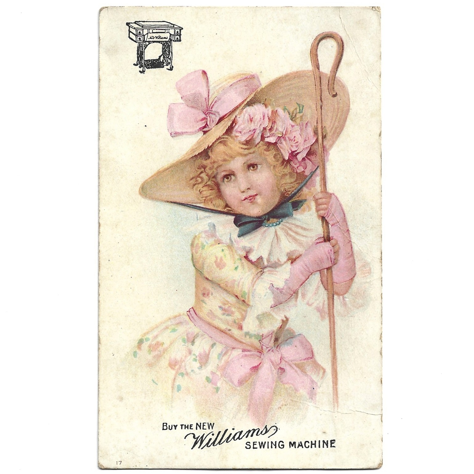The New Williams Sewing Machine Trade Card - Parry's Vintage