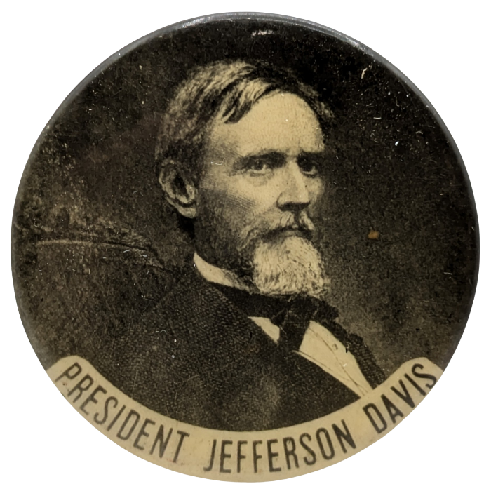 President Jefferson Davis Pinback - Parry's Vintage