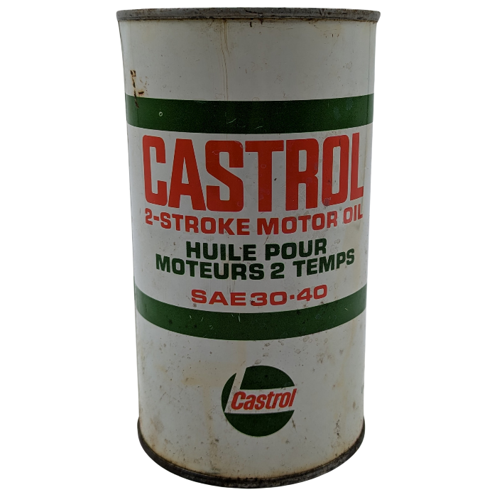 Castrol 2-Stroke Motor Oil Pint Can - Parry's Vintage
