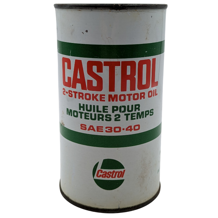 Castrol 2-Stroke Motor Oil Pint Can - Parry's Vintage