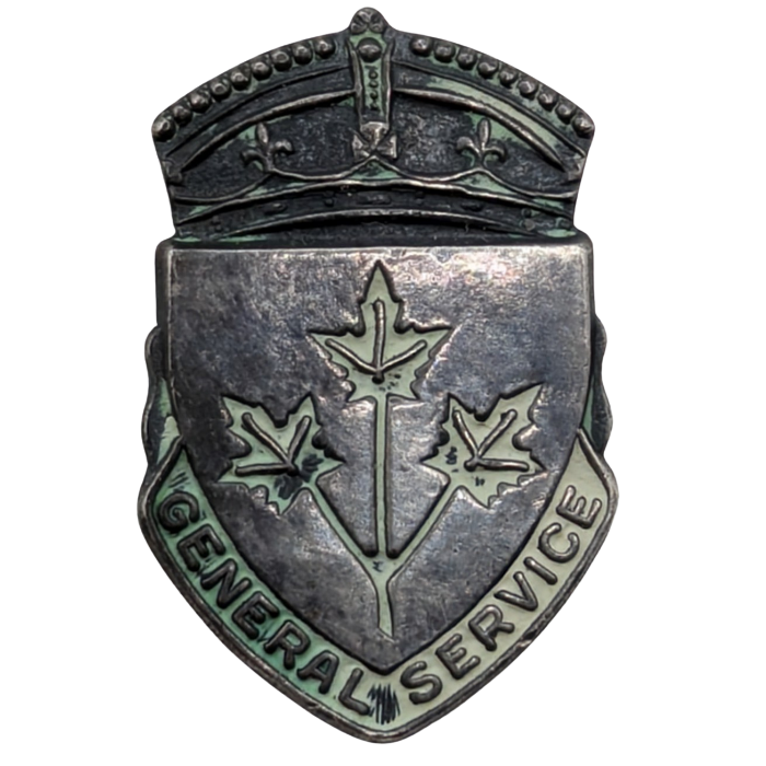 WWII Sterling General Service Lapel Pin - Parry's Vintage