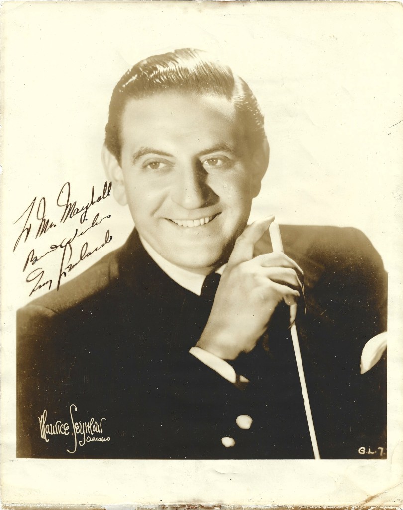 Guy Lombardo Signed Press Photograph - Parry's Vintage