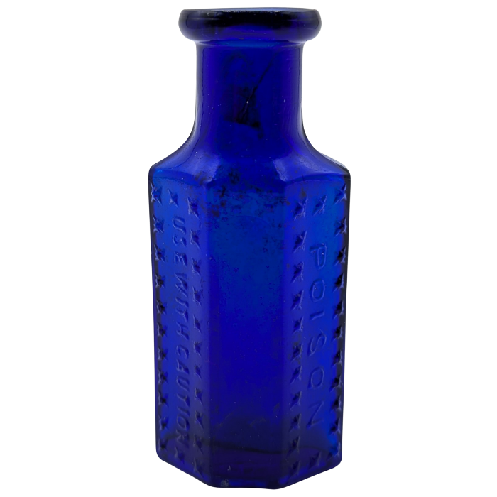 Cobalt Blue Poison Bottle - Parry's Vintage