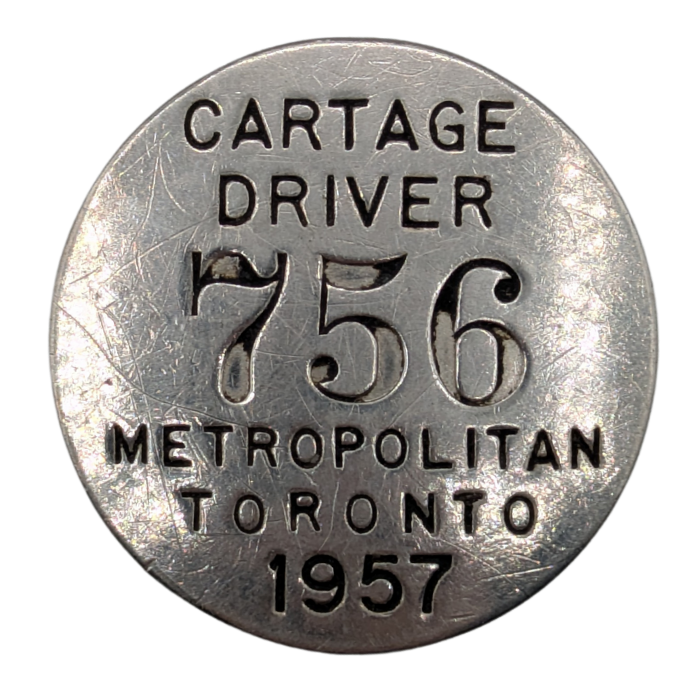 1957 Toronto Cartage Driver Badge - Parry's Vintage