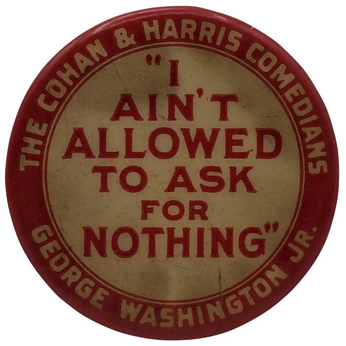 Cohan & Harris Comedians Pinback - Parry's Vintage