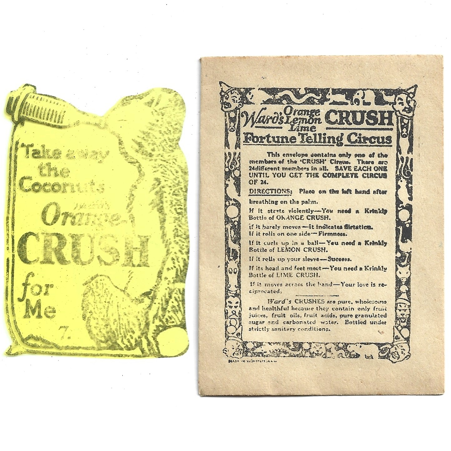 Ward's Crush Fortune Telling Circus - Parry's Vintage