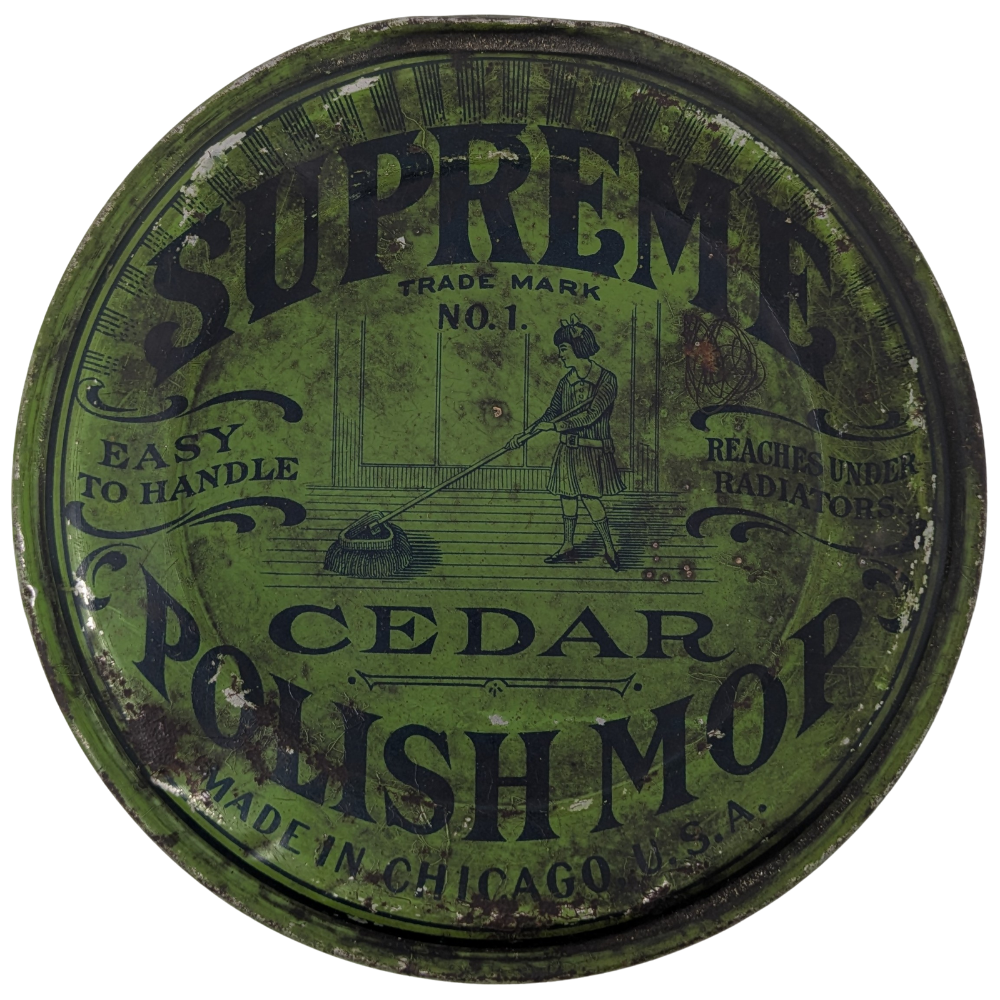 Supreme Cedar Polish Mop Tin - Parry's Vintage