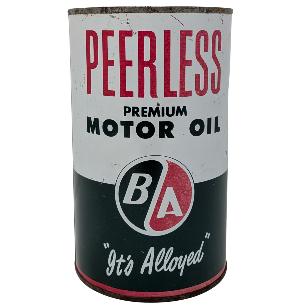 B/A Peerless Motor Oil Quart Can - Parry's Vintage