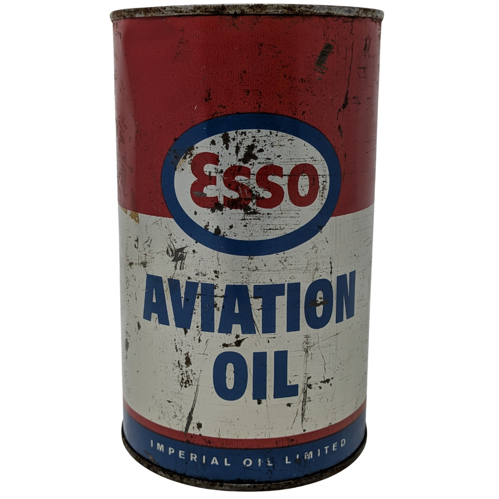 Esso Aviation Oil Quart Can - Parry's Vintage