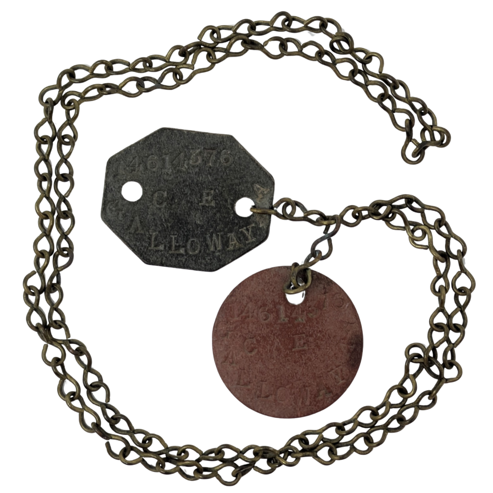 WWII C.E. Dog Tags Set - Parry's Vintage