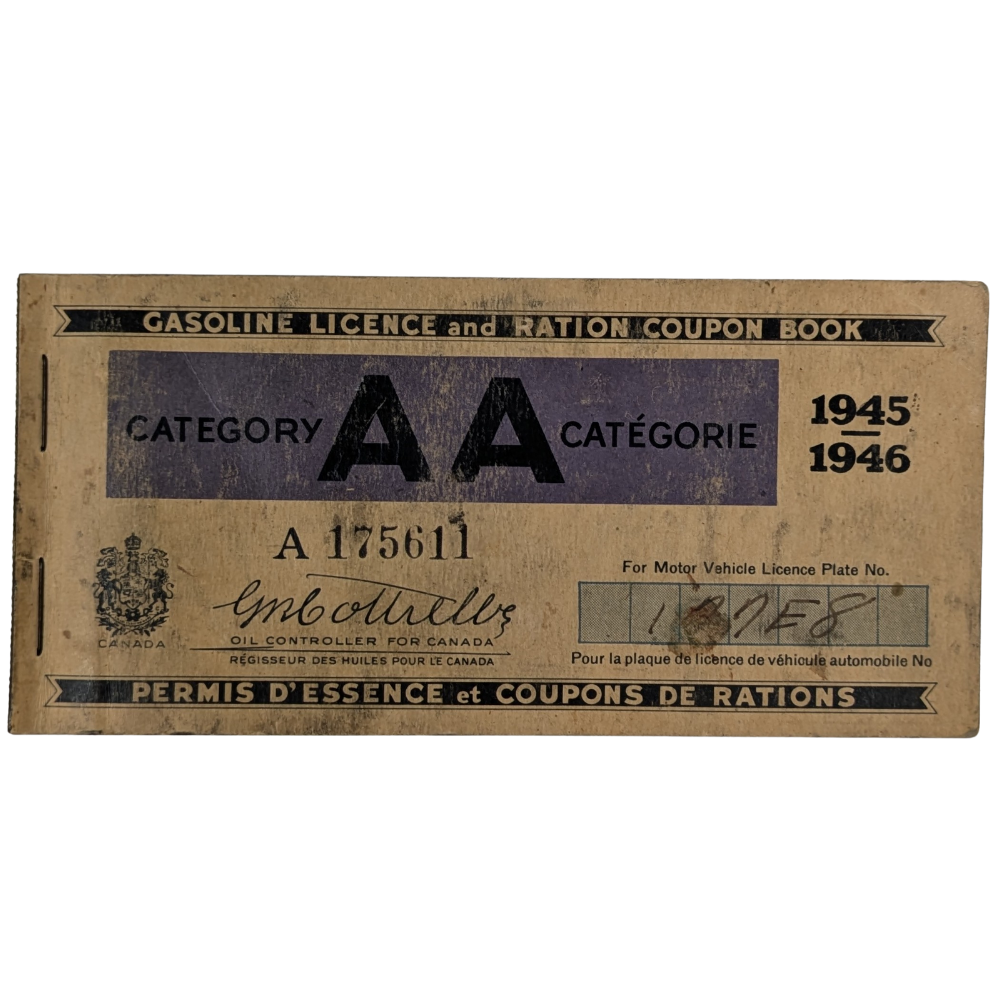 WWII Category AA Gasoline Ration Book - Parry's Vintage