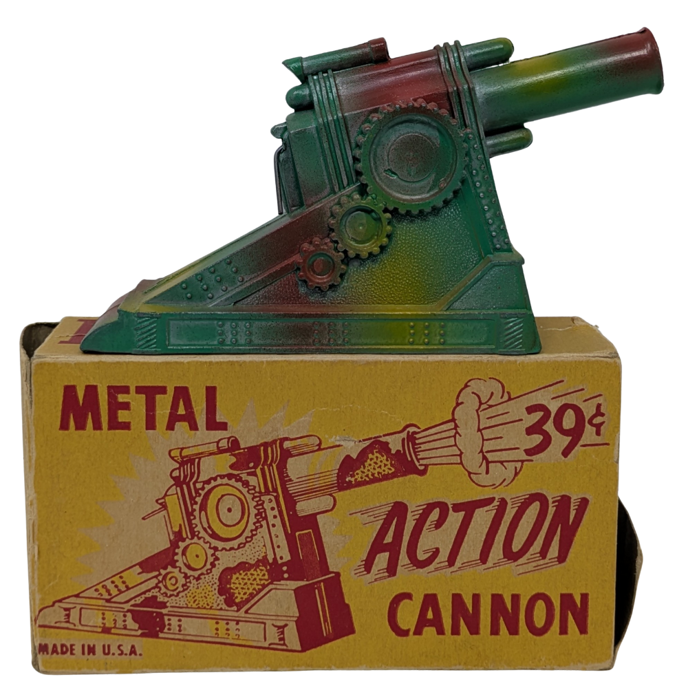 Manoil Metal Action Cannon - Parry's Vintage