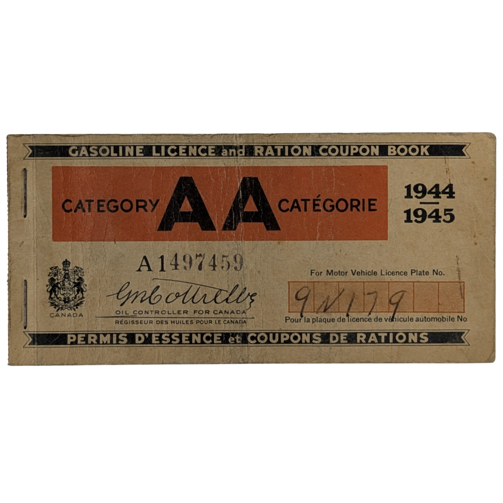 WWII Category AA Gasoline Ration Book - Parry's Vintage
