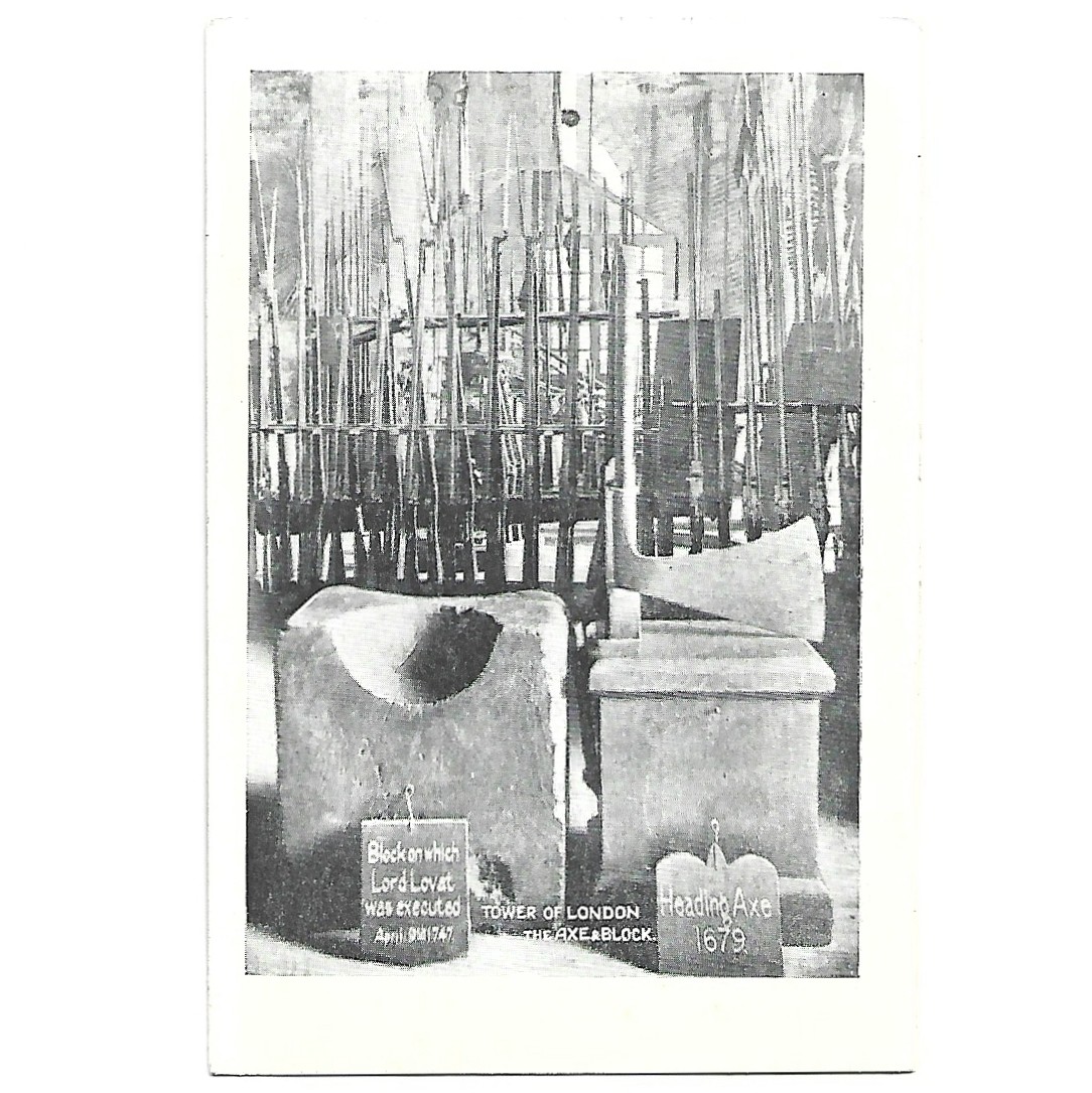 Tower of London Lord Lovat Execution Postcard - Parry's Vintage