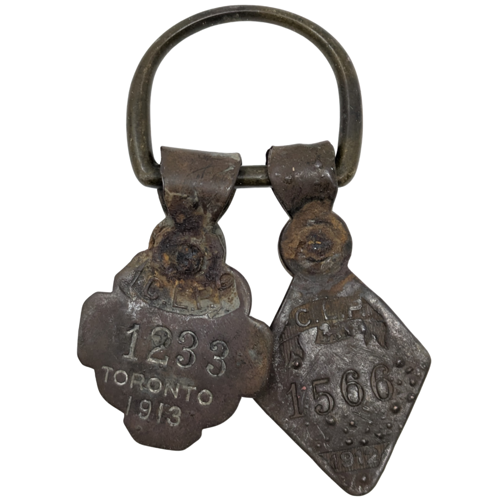 1912 & 1913 Dog Tags - Toronto ON - Parry's Vintage