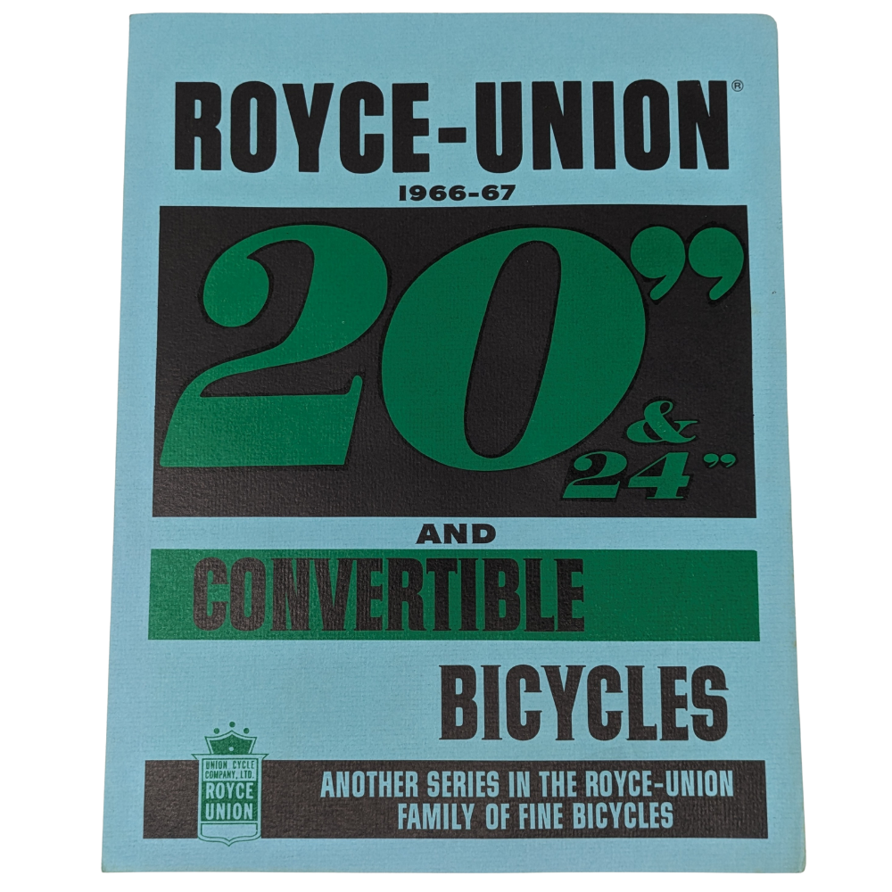 1966-67 Royce-Union Bicycles Brochure - Parry's Vintage
