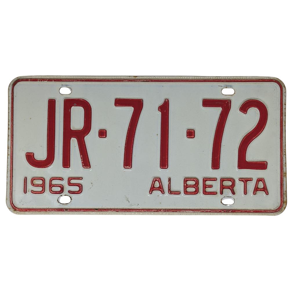 1965 Alberta License Plate - Parry's Vintage