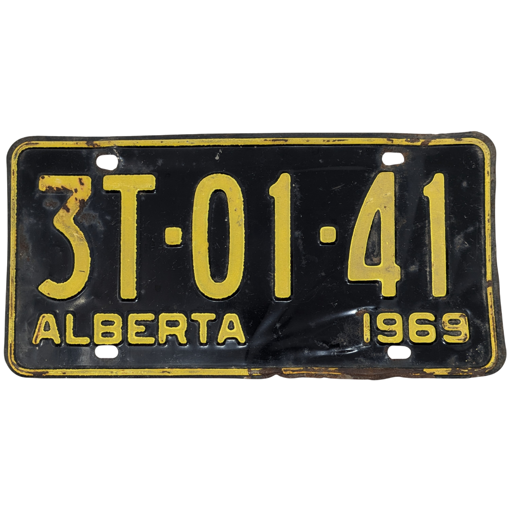1969 Alberta License Plate - Parry's Vintage
