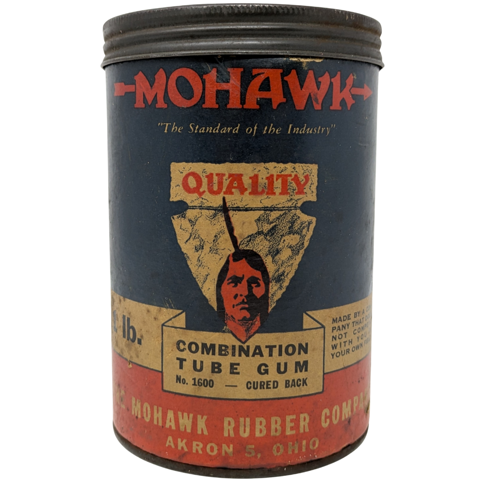 Mohawk Combination Tube Gum Fibre Can - Parry's Vintage