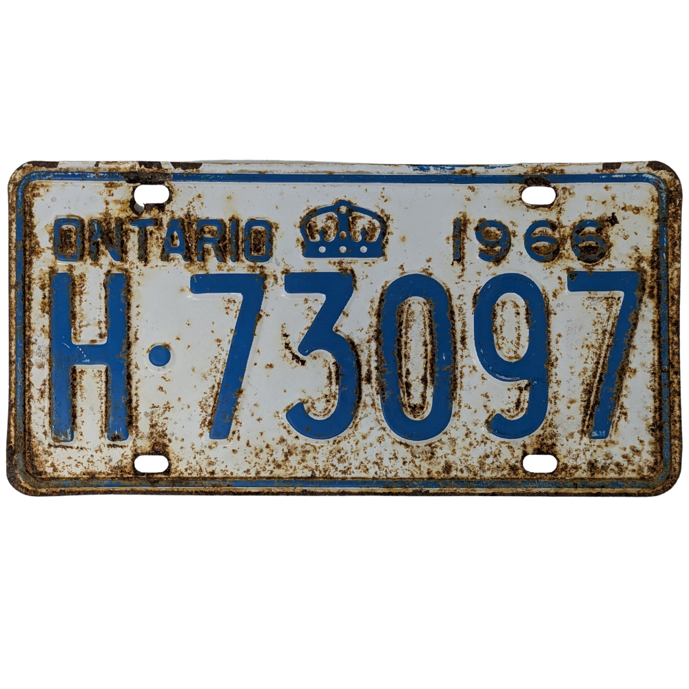 1966 Ontario License Plate - Parry's Vintage