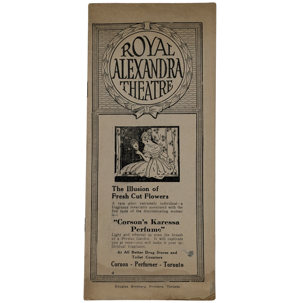 Royal Alexandra Theatre Programme - Toronto ON - Parry's Vintage