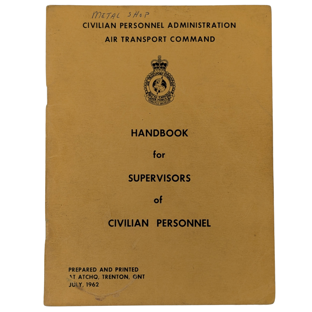 1962 Handbook for Supervisors of Civilian Personnel - Parry's Vintage