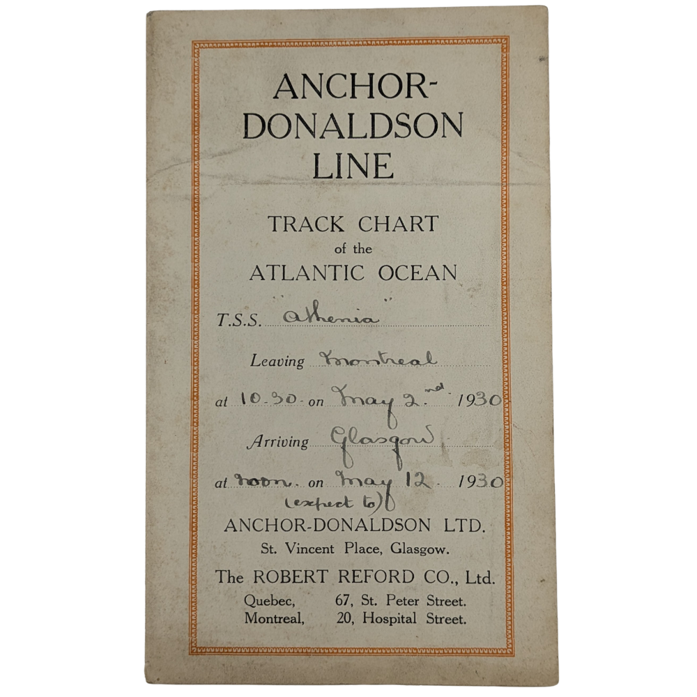1930 Anchor-Donaldson Line T.S.S. Athenia - Parry's Vintage