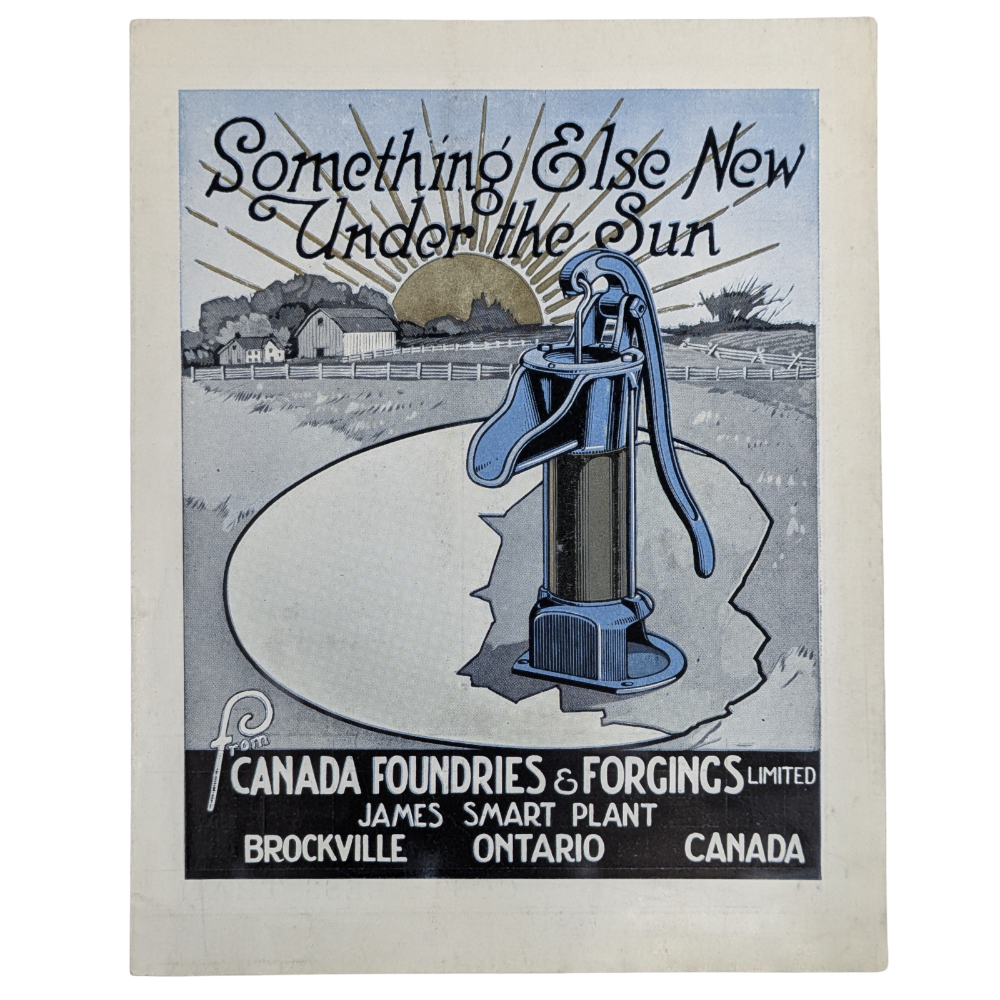 The Bluebird Pump Brochure - Brockville ON - Parry's Vintage