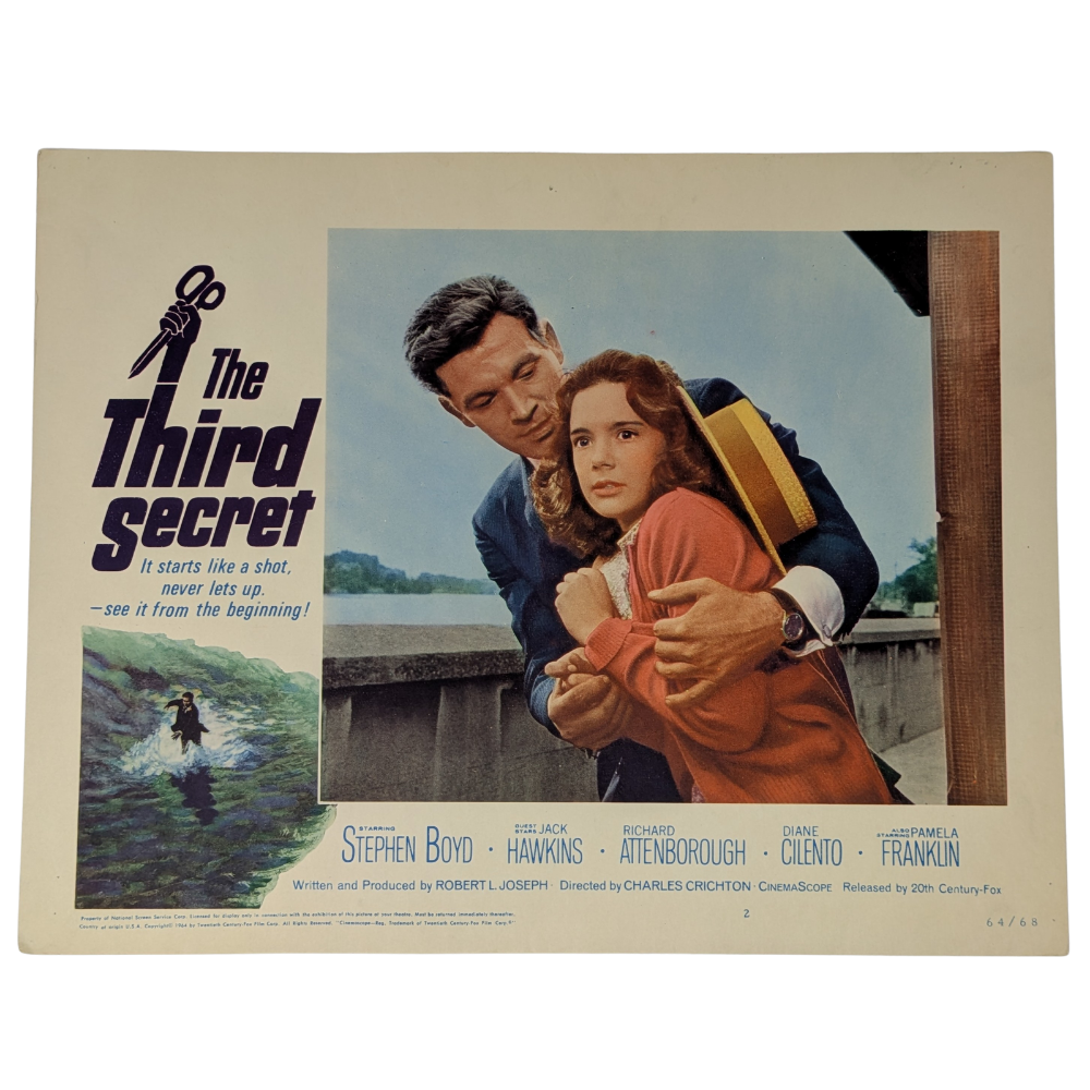 1964 The Third Secret Lobby Card - Parry's Vintage