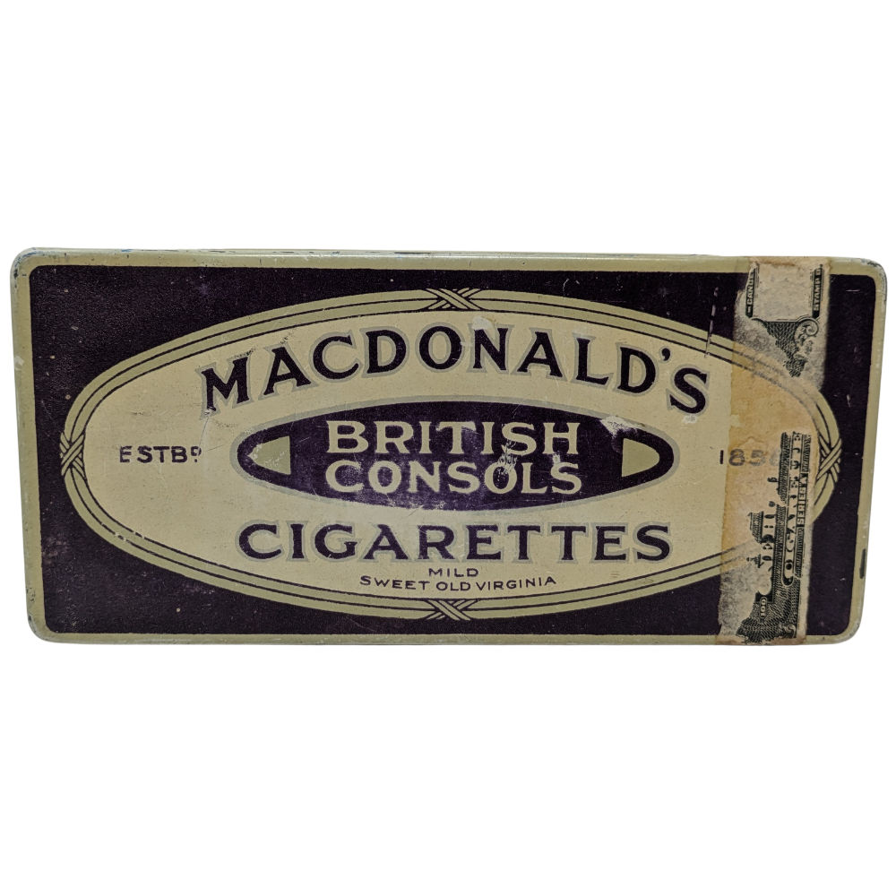 Macdonald's British Consols Cigarettes Tin - Parry's Vintage