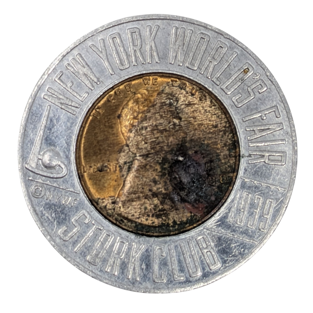 1939 New York World’s Fair Stork Club Lucky Penny - Parry's Vintage