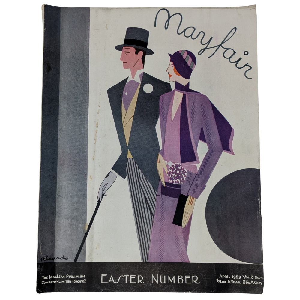 1929 Mayfair Magazine - Vol. 3 No. 4 - Parry's Vintage