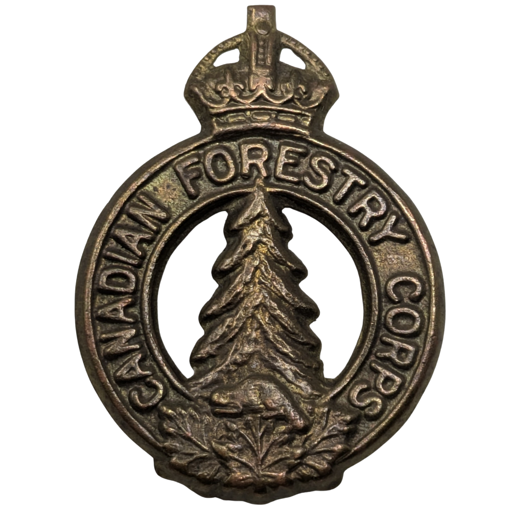 Canadian Forestry Corps Cap Badge - Parry's Vintage