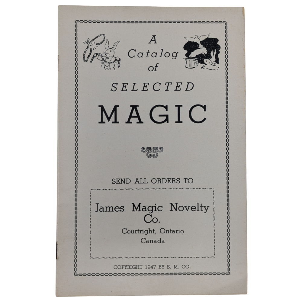 1947 James Magic Novelty Co. Catalog - Parry's Vintage